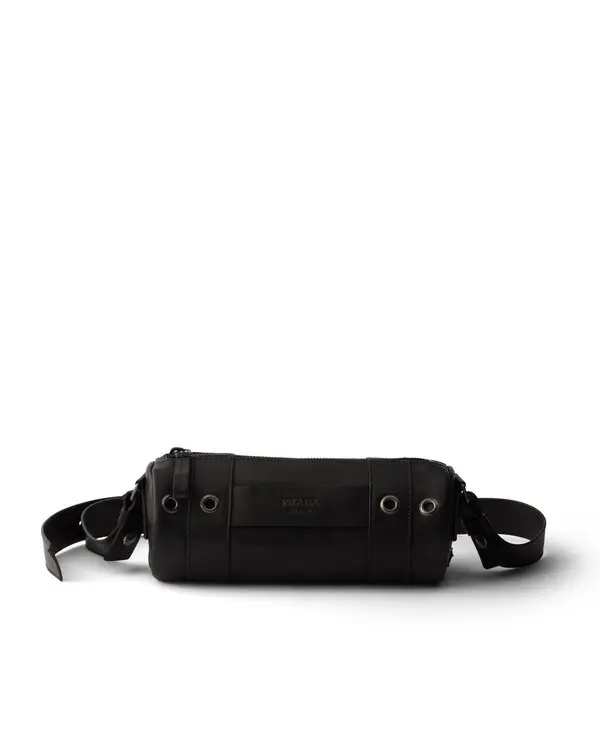 Prada Leather Shoulder Bag - Black