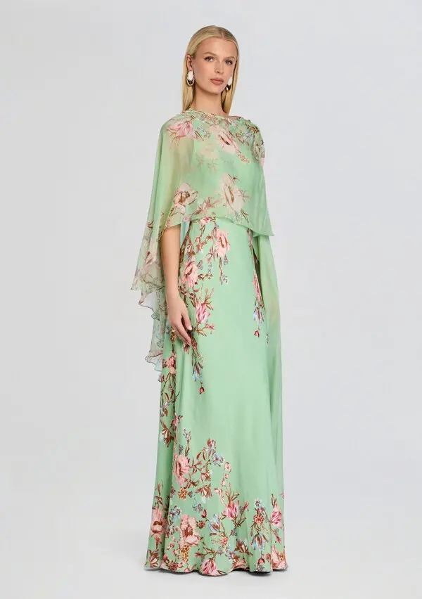Hemant & Nandita Ezra Ruched Cape