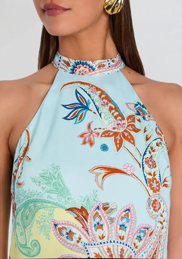 Hemant & Nandita Yuti Halter Mini Dress