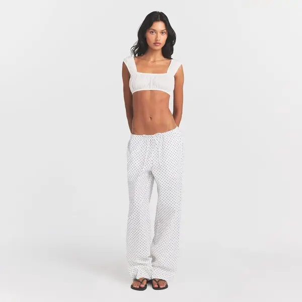 SKIMS Bralette | White | | Poplin Apparel - Snow
