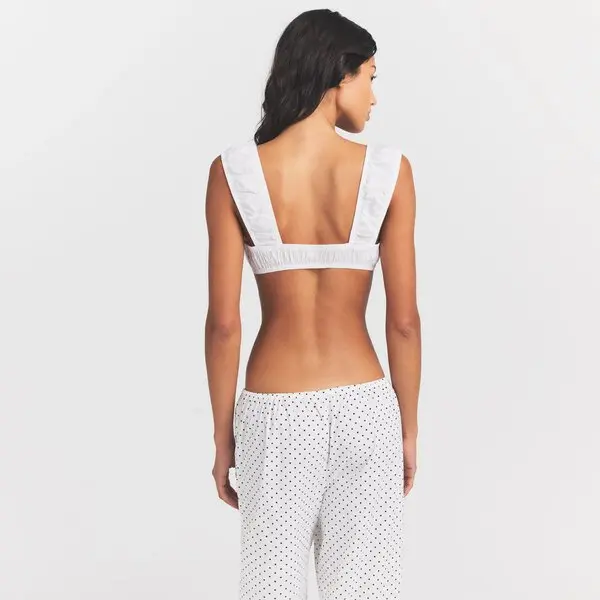 SKIMS Bralette | White | Small | Poplin Apparel - Snow