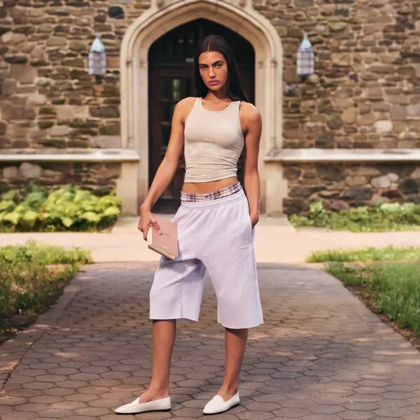 SKIMS Cotton Fleece Long Short