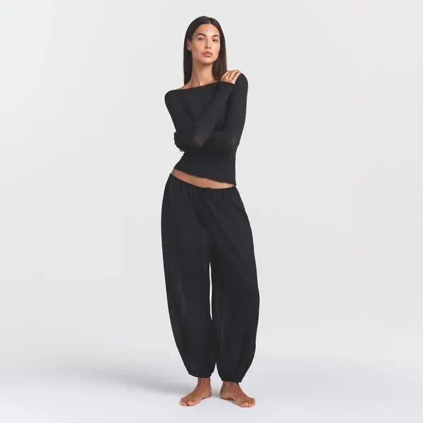 SKIMS Voile Sleep Balloon Pants - Onyx