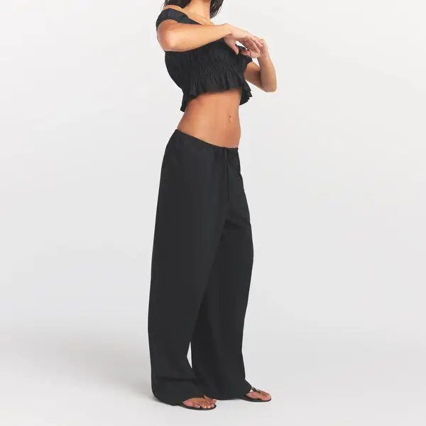 SKIMS Poplin Apparel Pants - Onyx