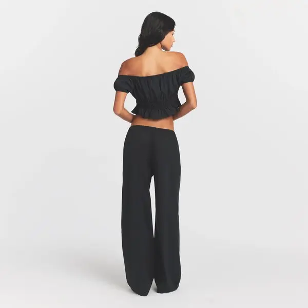 SKIMS Poplin Apparel Pants - Onyx