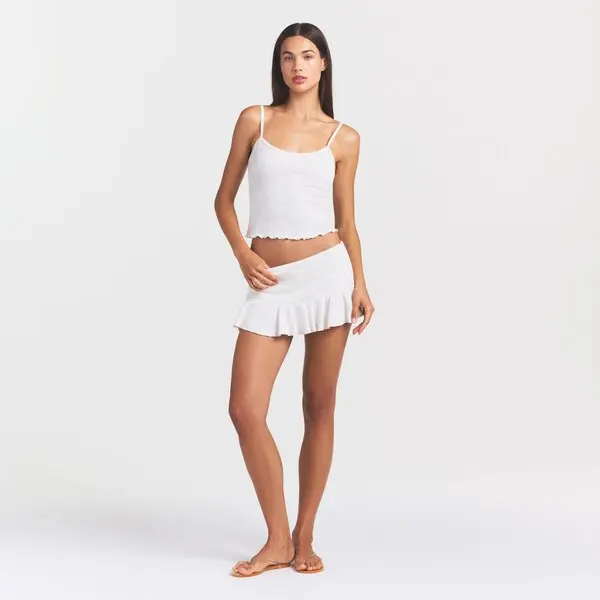 SKIMS Pointelle Knit Mini Skort - Marble