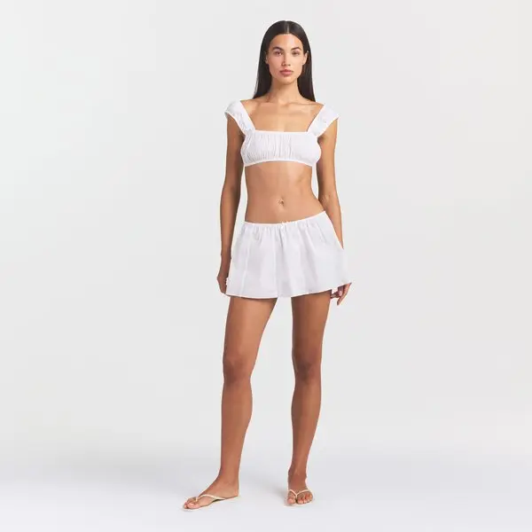 SKIMS Poplin Mini Skirt