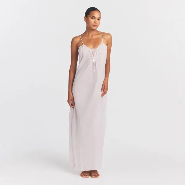SKIMS Voile Sleep Long Dress - Light Lilac