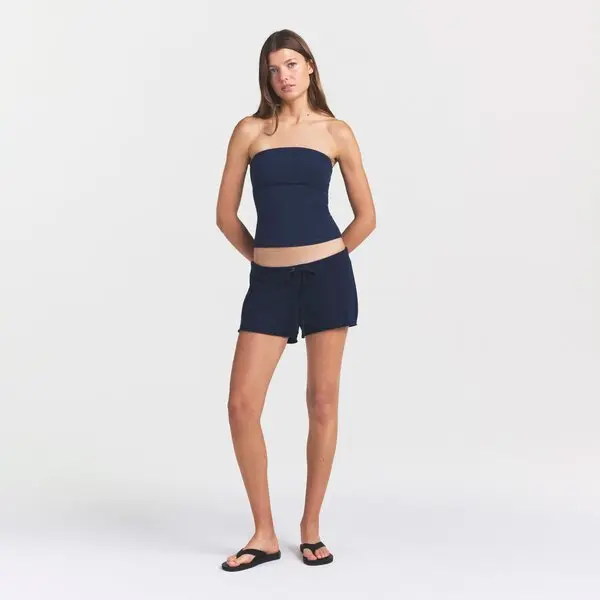 SKIMS Drapey French Terry Shorts - Navy