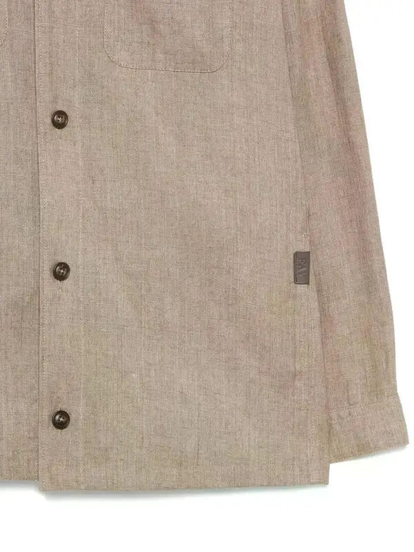 FAY Linen Chest-pocket Shirt