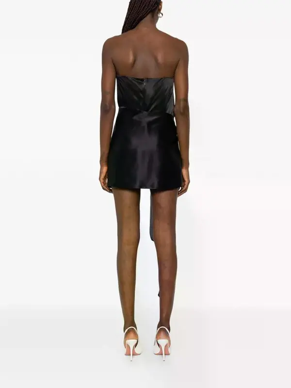 David Koma Floral-print Knot-detail Dress