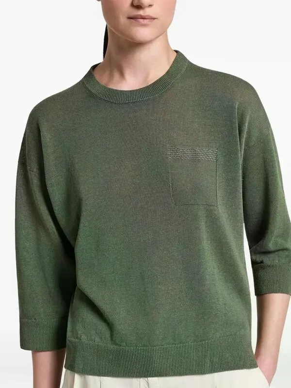 Peserico Bead-embellished Pocket Sweater