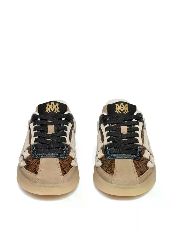 Amiri Snake-embossed Sneakers - Neutrals