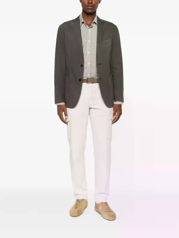 Boglioli K-jacket Single-breasted Patch-pocket Blazer - Grey