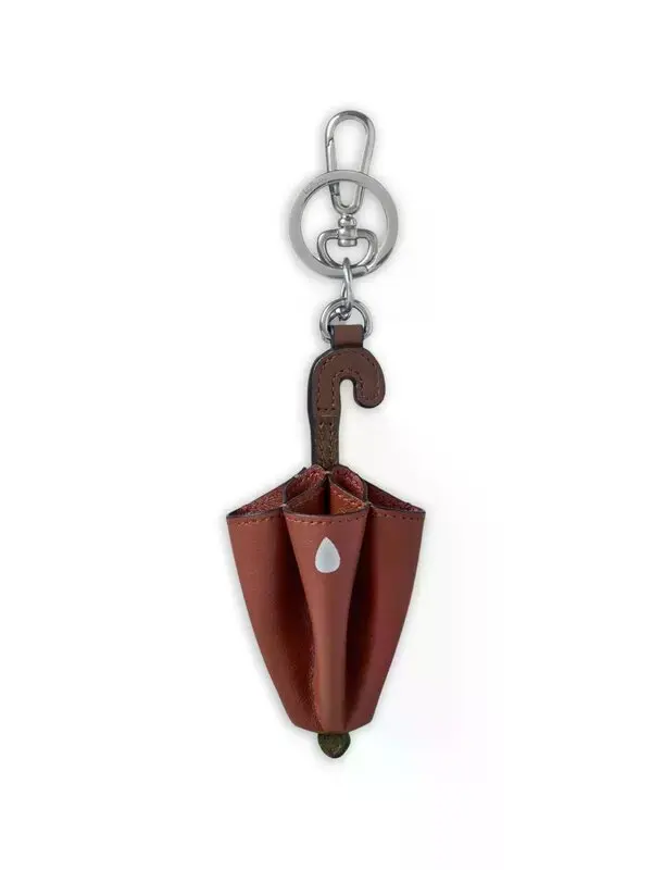 Mulberry British Park Umbrella-shaped Keyring - Brown