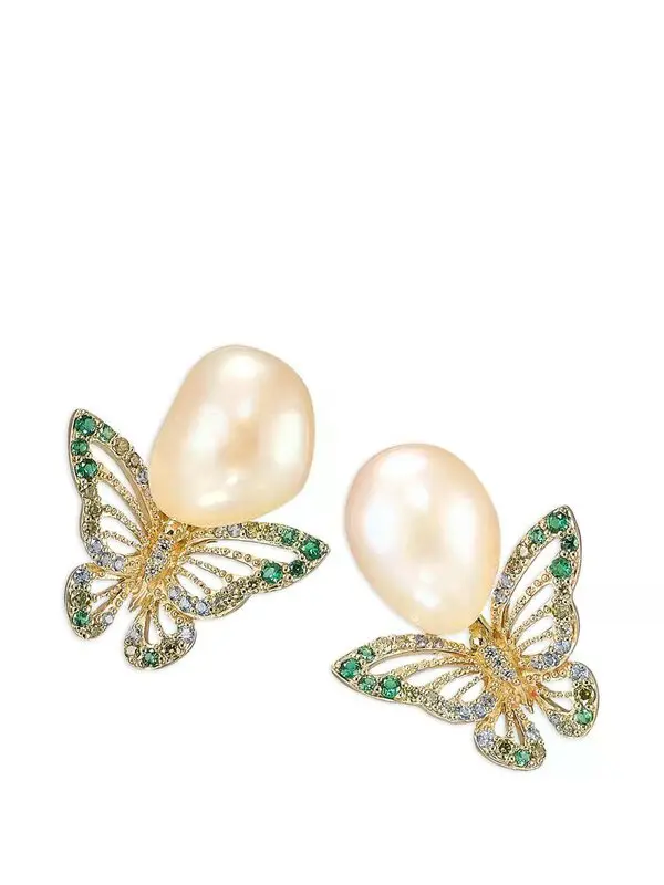 ANABELA CHAN Butterfly Multi-stone Earrings - Gold