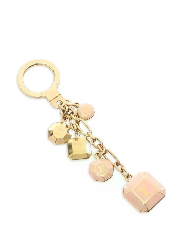 LOUIS VUITTON 2010 Porte Cles Cabochon Keyring - Gold