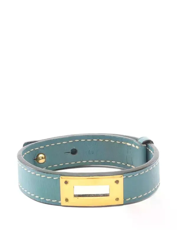 Hermès 2005 Kelly Leather Bracelet - Gold