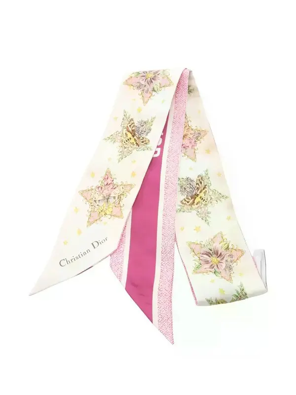 Dior Mitzah Floral-print Scarf - Pink