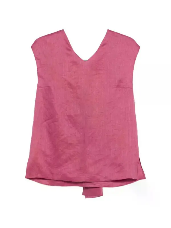 Max Mara V-neck Top - Pink