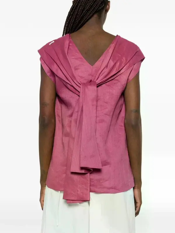 Max Mara V-neck Top - Pink