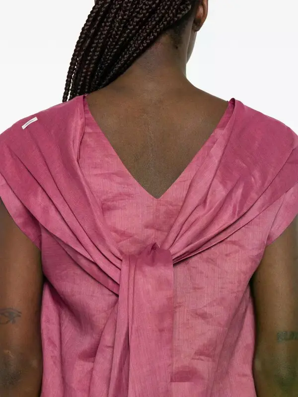 Max Mara V-neck Top - Pink