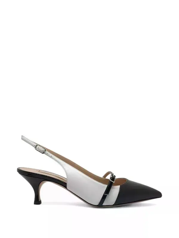 Casadei Winnie Buckled Slingback Pumps