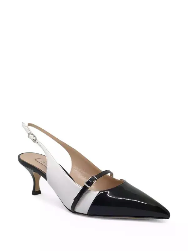 Casadei Winnie Buckled Slingback Pumps