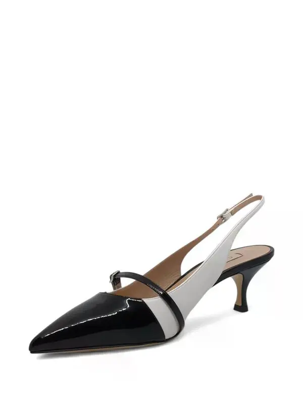 Casadei Winnie Buckled Slingback Pumps