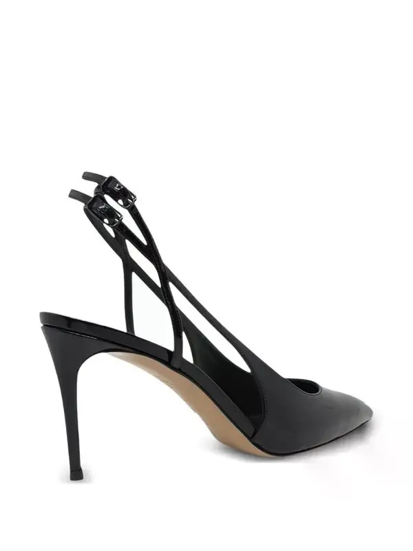 Casadei Pointed-toe Slingback Pumps - Black