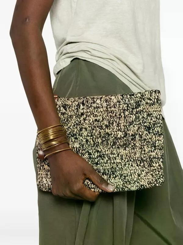 IBELIV Woven Clutch With Wrist Strap