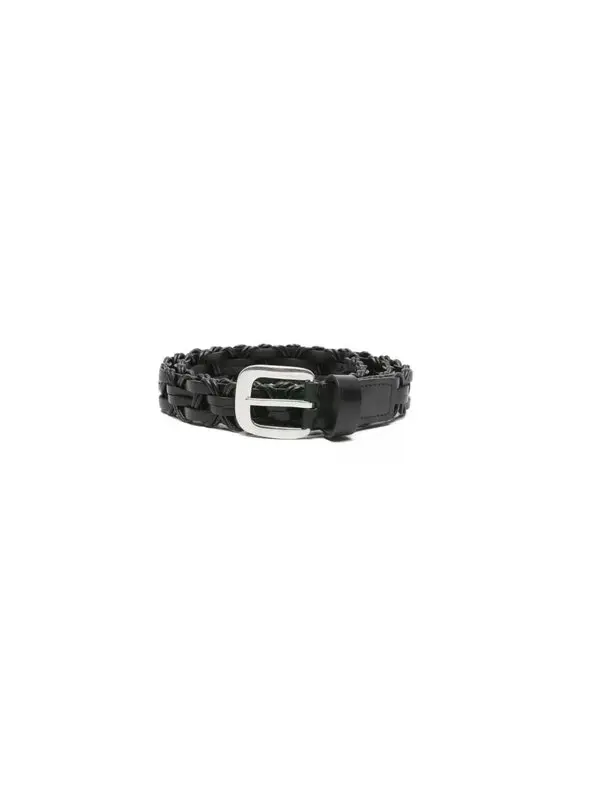 THE ROW Cord Leather Belt - Black