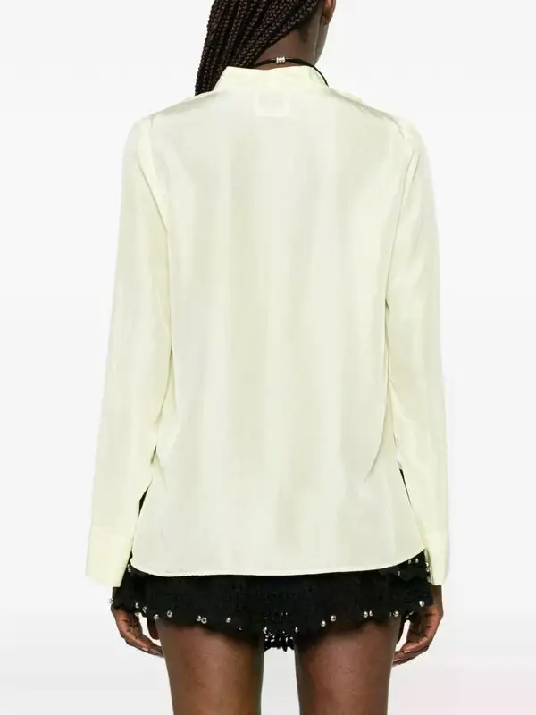 FORTE_FORTE V-neck Long-sleeved Shirt