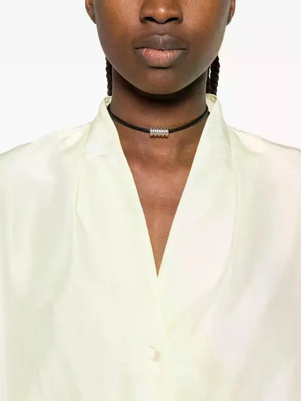 FORTE_FORTE V-neck Long-sleeved Shirt