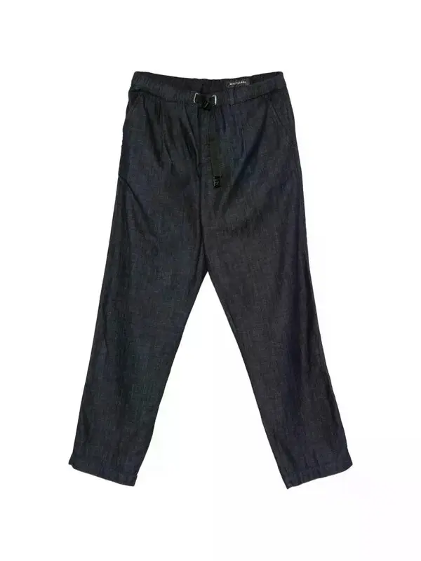 WHITE SAND Buckle-fastening Trousers