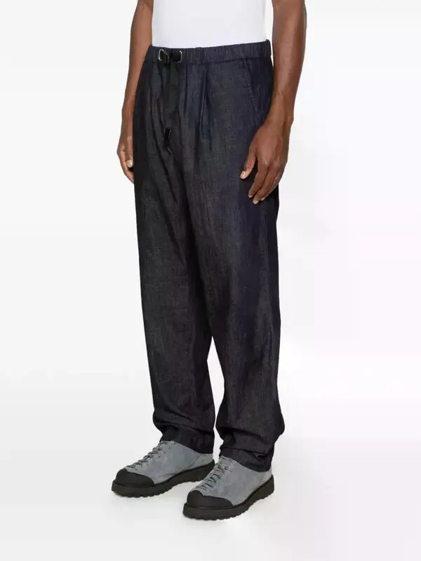 WHITE SAND Buckle-fastening Trousers