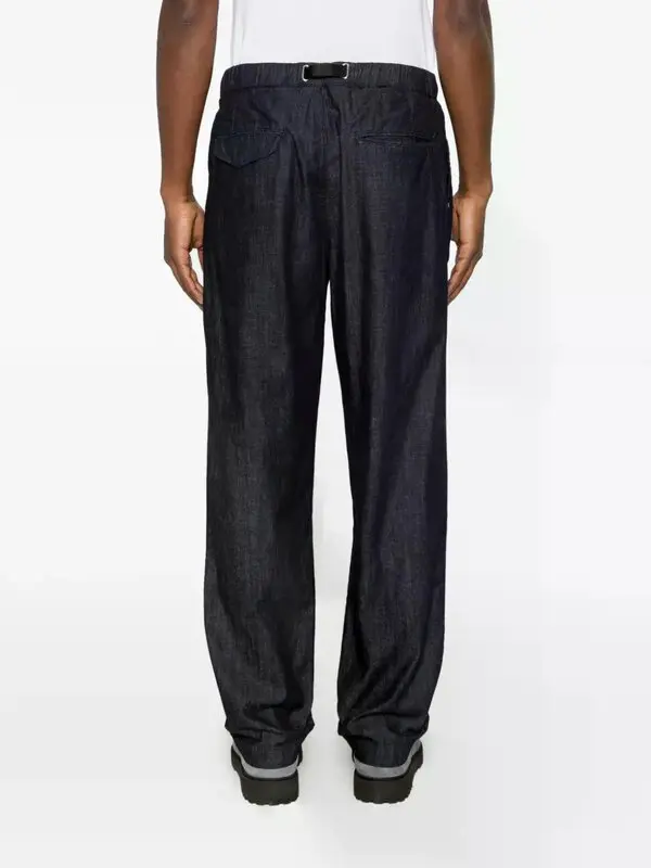 WHITE SAND Buckle-fastening Trousers