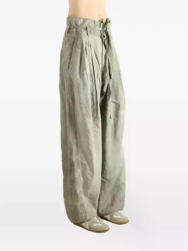 ZIGGY CHEN Pleated Trousers - Green