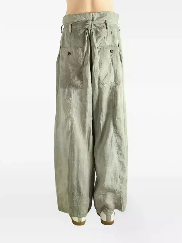 ZIGGY CHEN Pleated Trousers - Green