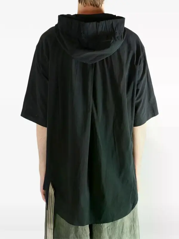 ZIGGY CHEN Hooded Short-sleeved Shirt