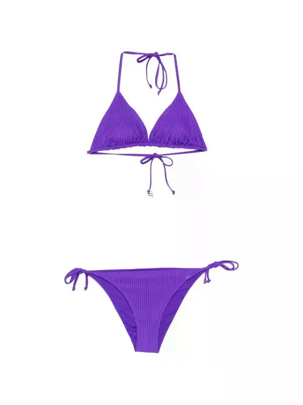 FISICO Ribbed-knit Bikini - Purple