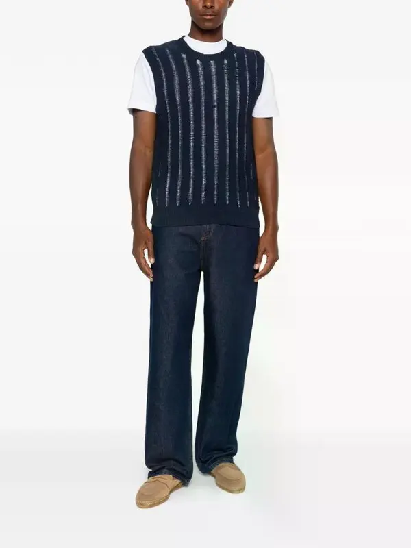 AMARANTO Open-knit Vest