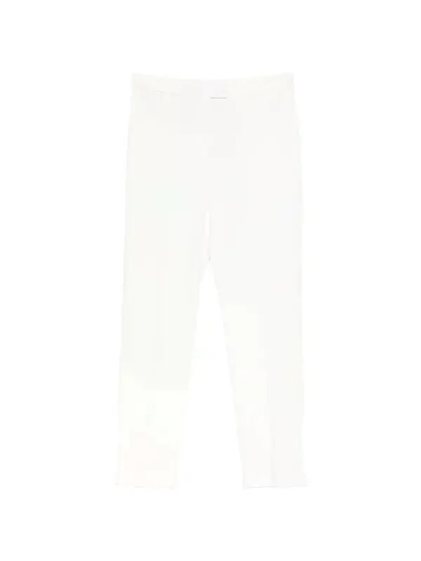 Pinko Tailored Straight Leg Trousers - White