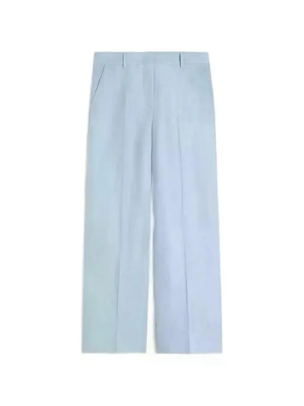 Max Mara Linen Tailored Trousers - Blue