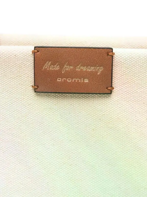 CROMIA Solana Coral-motif Canvas Tote Bag