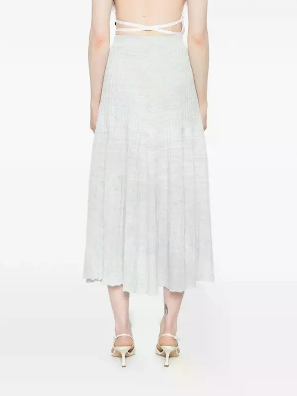 Fedeli Ribbed Knit Midi Skirt