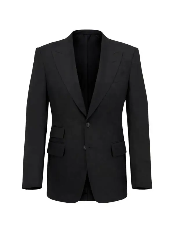 TOM FORD Notched Lapels Two-button Blazer - Black