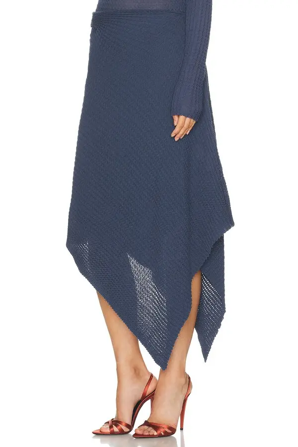 Victoria Beckham Draped Midi Skirt - Eclipse