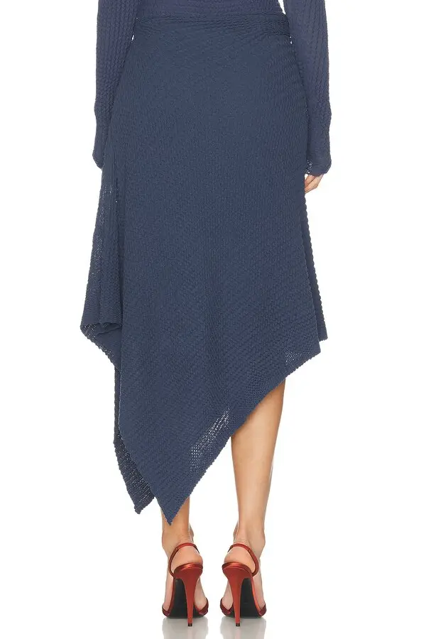 Victoria Beckham Draped Midi Skirt - Eclipse