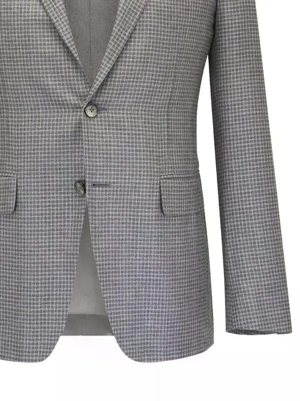 Canali Checkered Blazer - Grey